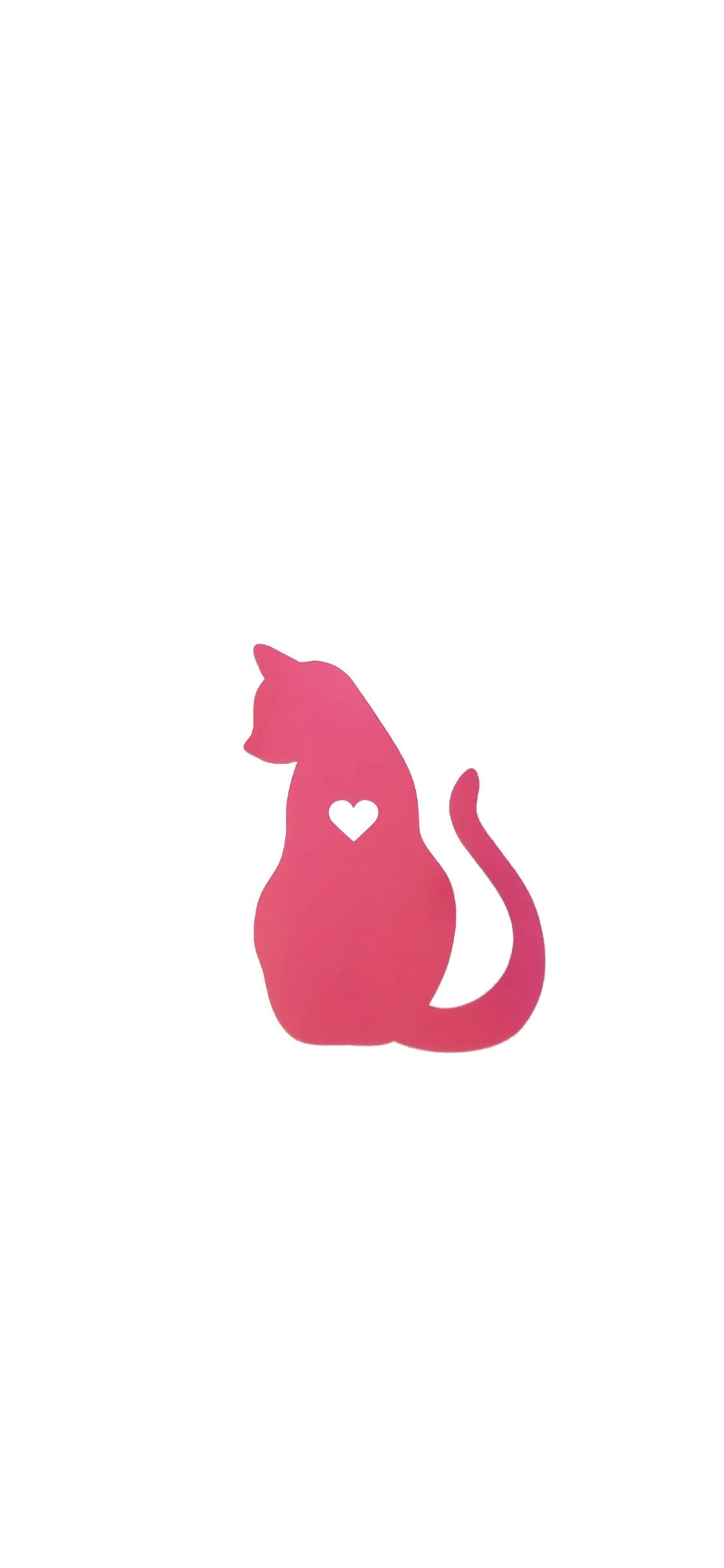 Cat Heart Vinyl Die Cut Decal Sticker - Etsy