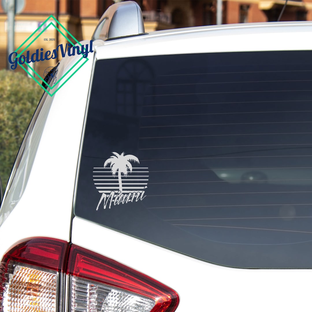 Miami - Vinyl Die Cut Decal Sticker - Etsy