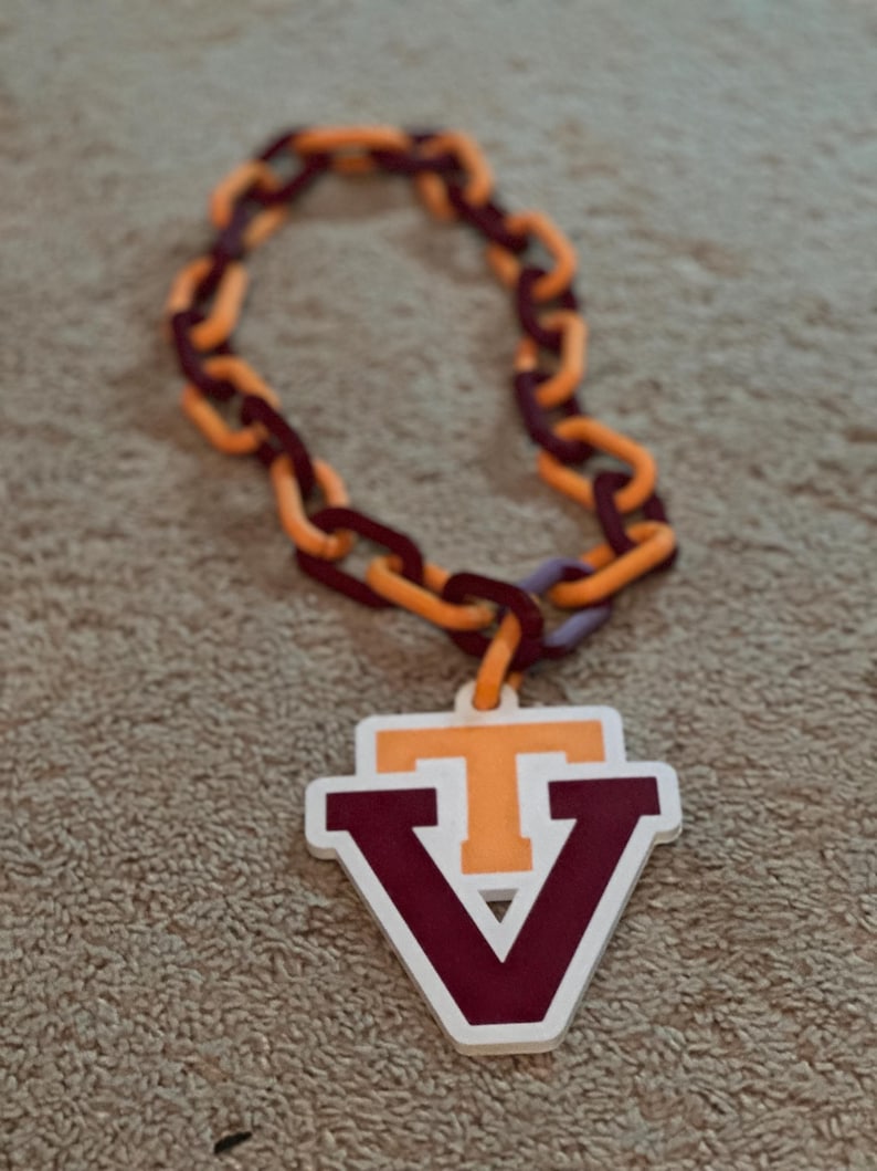 3D Printed - Sports Team Chain Necklace - Etsy