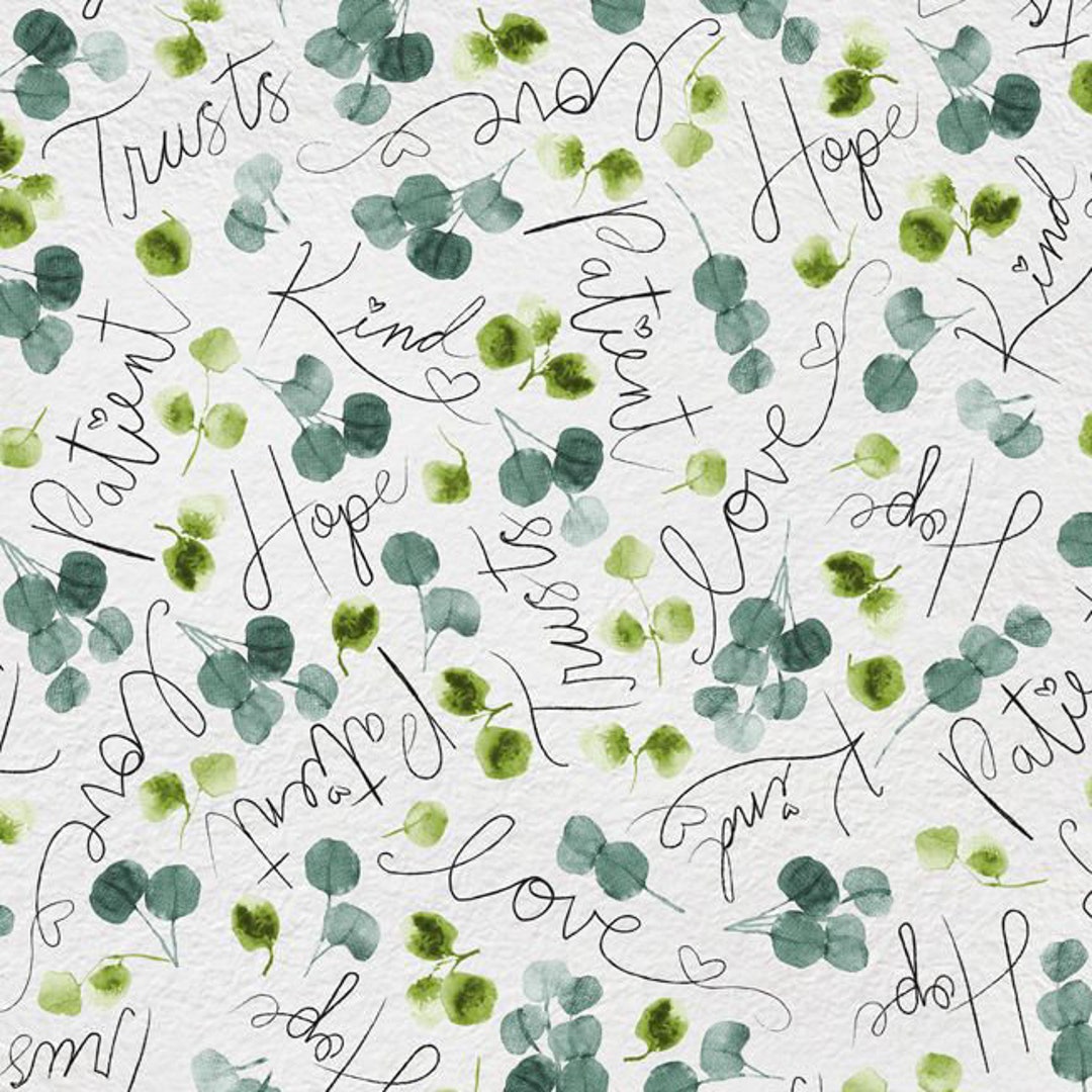 Love Never Fails Tossed Words Double Brushed Poly KNIT Fabric - Etsy