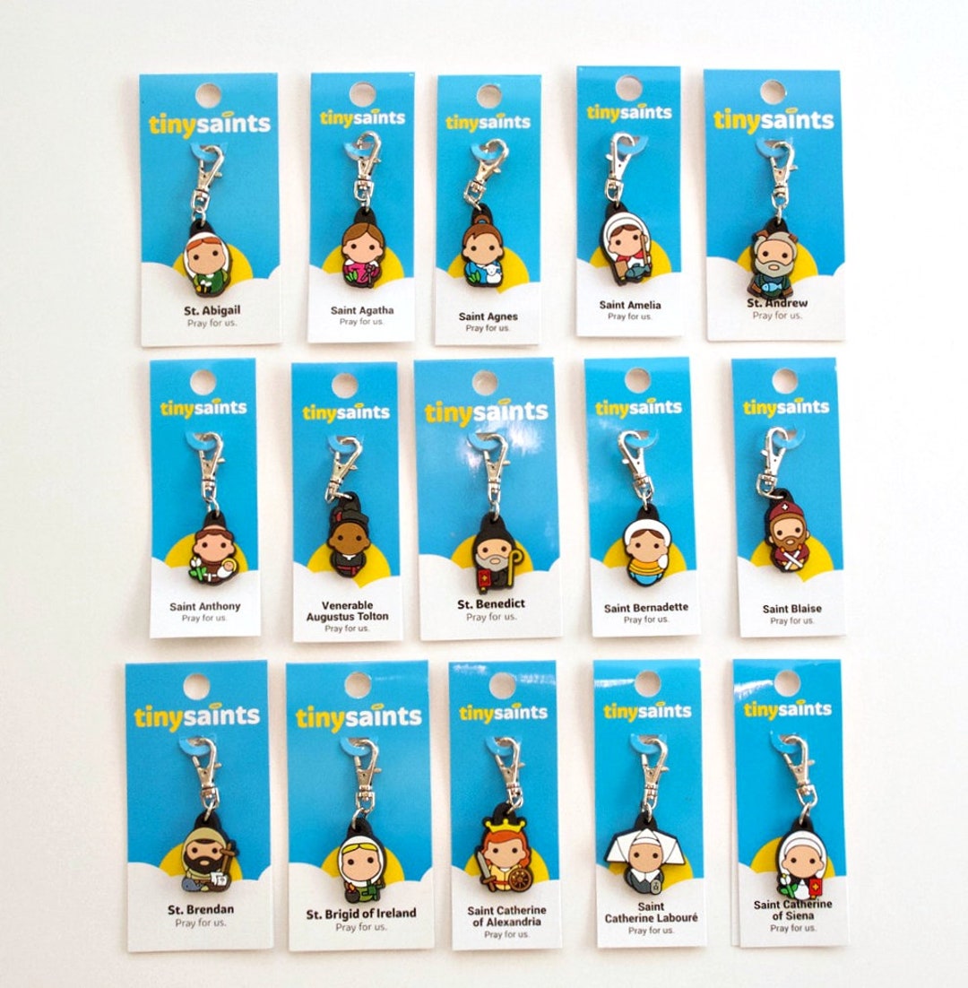 Tiny Saints A-J Saint Names Rubber Charms - Etsy