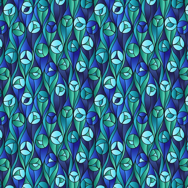 Stained Glass Look Fabric - Etsy