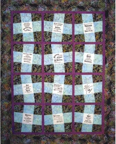 Prayer Shawl Fabric Panel in White Cotton + Free Quilt Pattern - Etsy