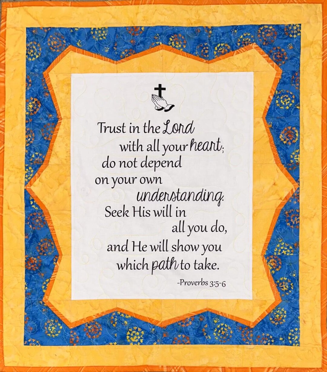 Proverbs 3:5-6 Quilt Pattern & Scripture Fabric Panel Kit - Etsy