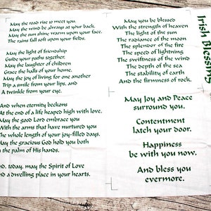 Irish Blessings Quilt Pattern & Fabric Panel Kit - Etsy