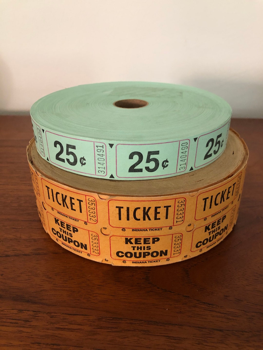 Vintage Raffle Tickets - Etsy
