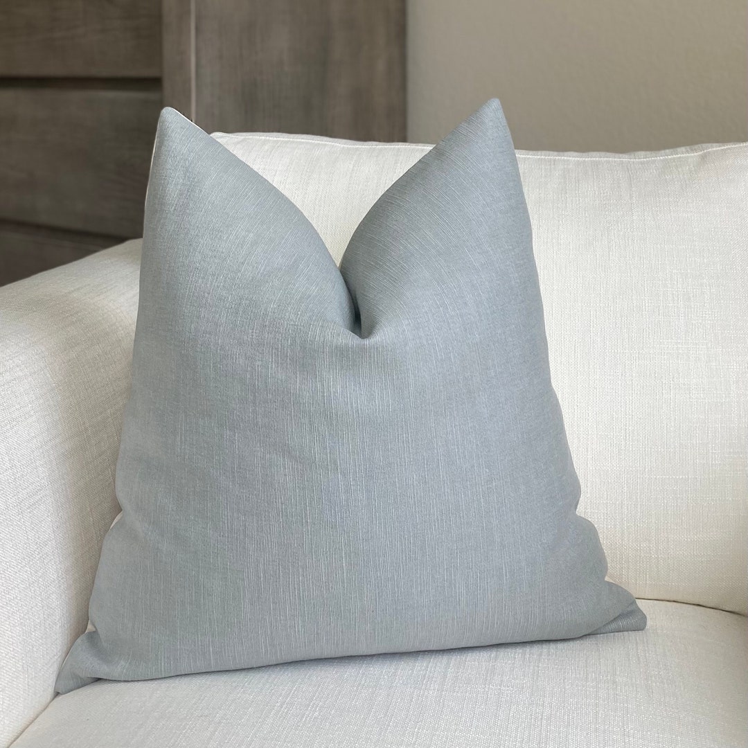 Solid Light Blue Throw Pillow Cover, Cover Only, Double Sided - Etsy