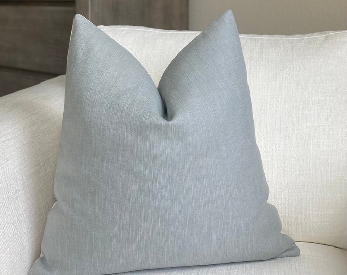 Solid Light Blue Throw Pillow Cover, Cover Only, Double Sided - Etsy