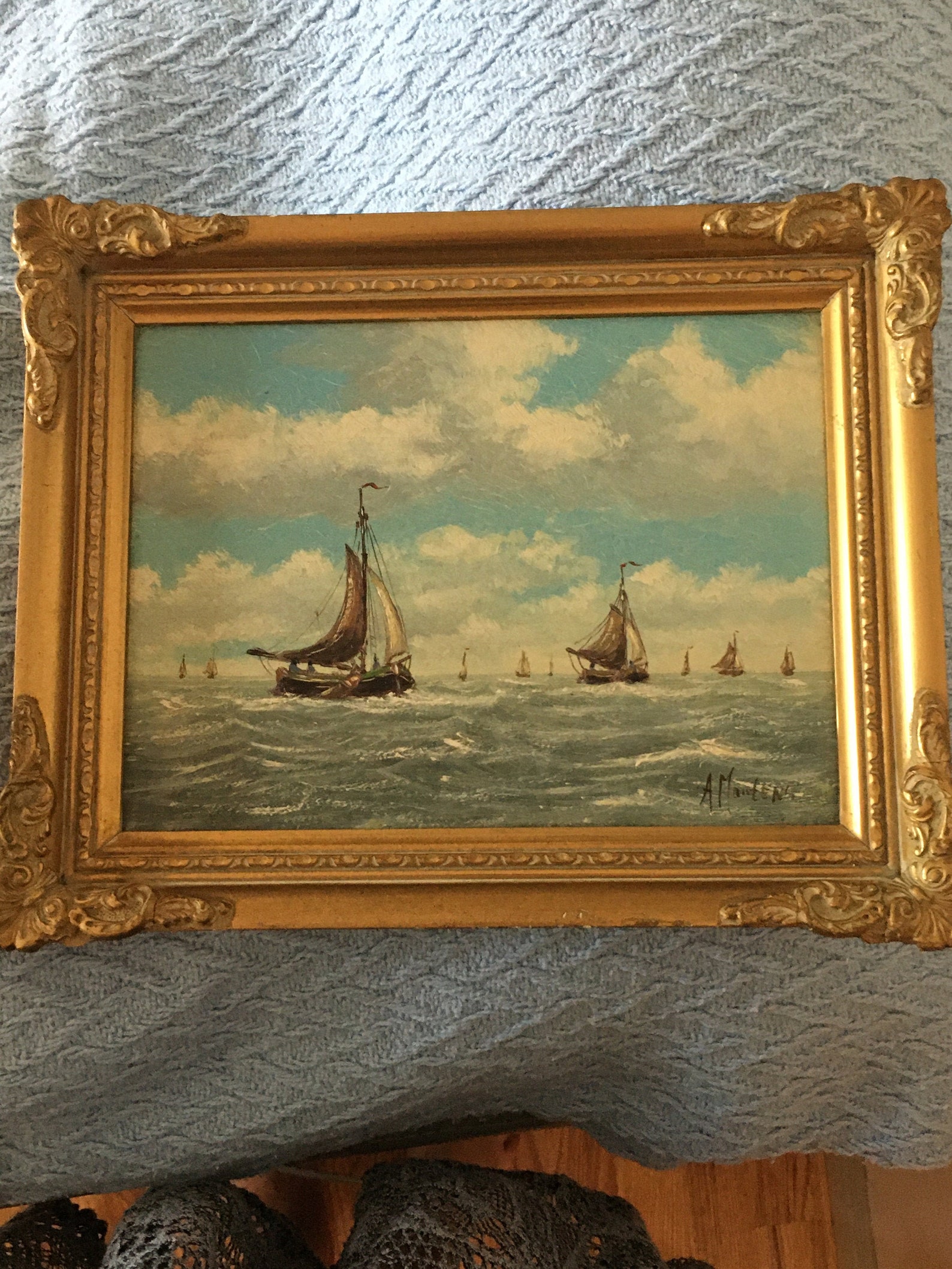 Alfred Martens Signed Original Oil Painting Framed Holland - Etsy Canada