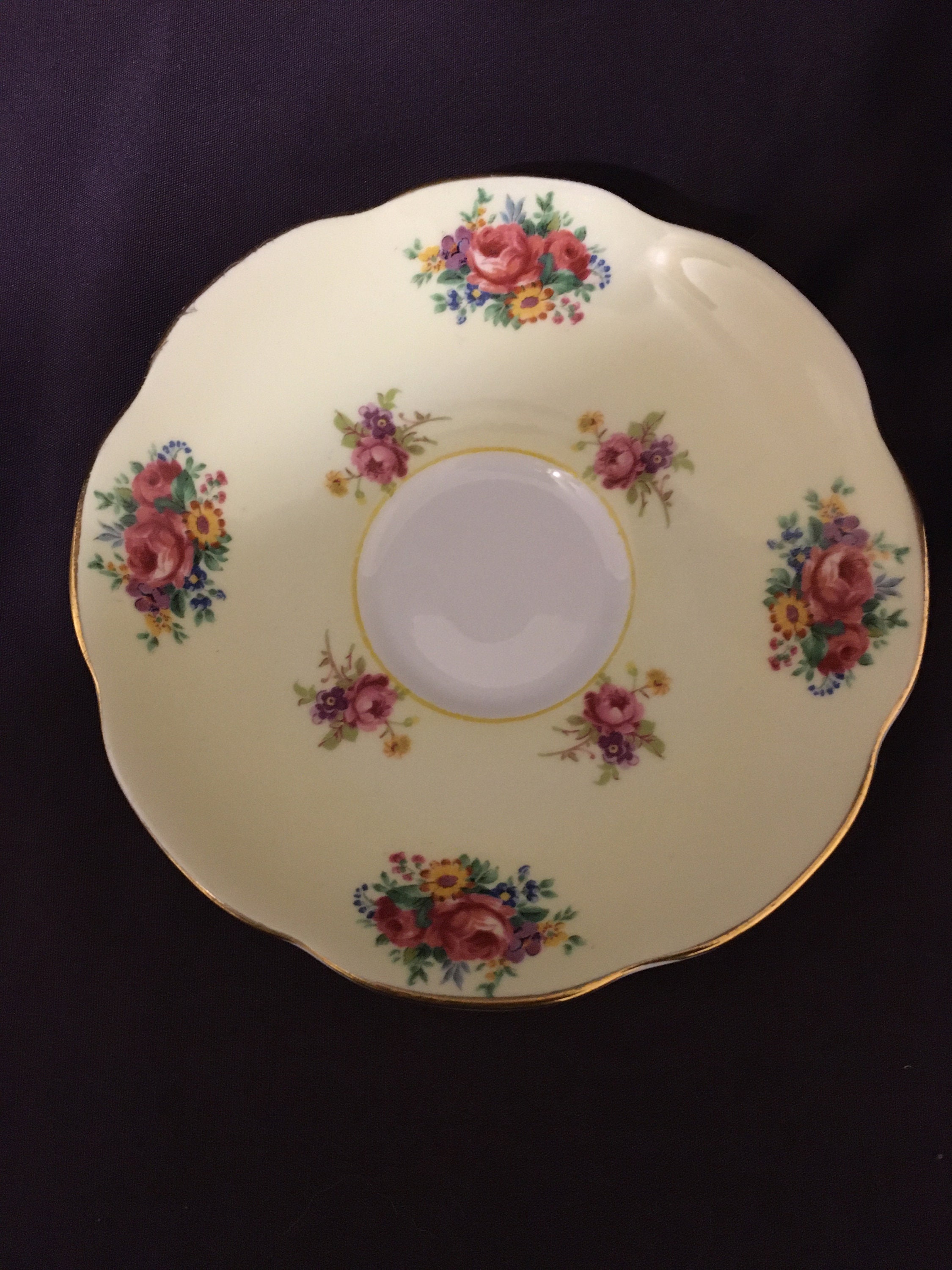 Foley Bone China Tea Cup and Saucer Vintage Foley China Stamped EB 1850 ...