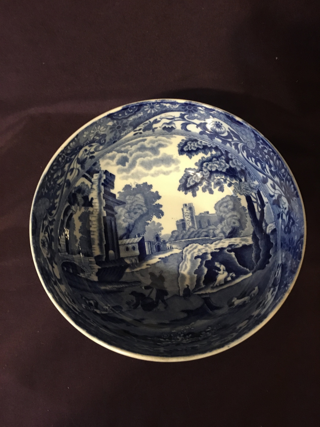 Spode Blue Italian Bowl Spodes Copeland Italian Blue Bowl 6 3/4 in ...