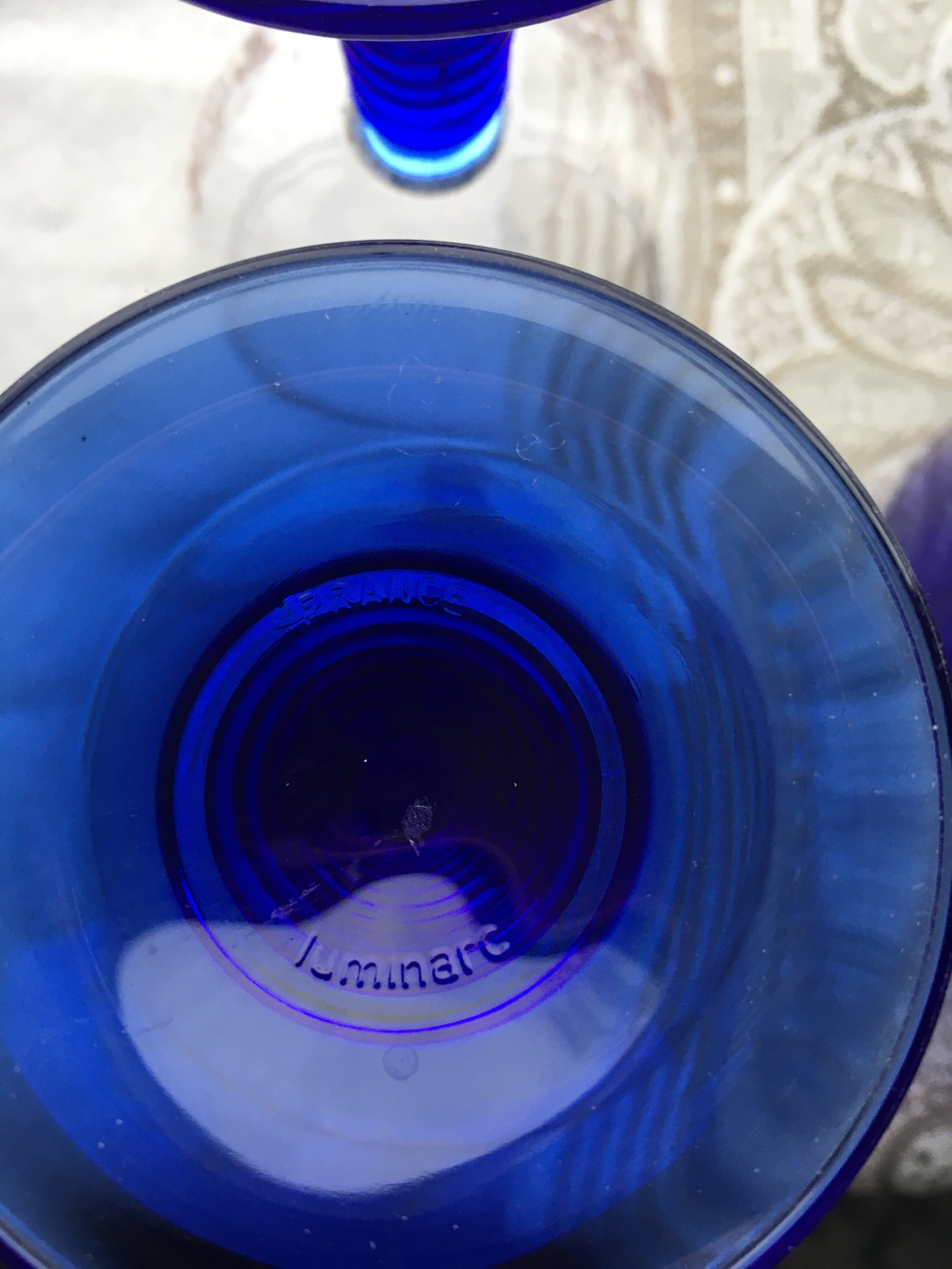 Vintage Cobalt Blue Glassware lot 5 in Total Barware Luminarc Cobalt ...