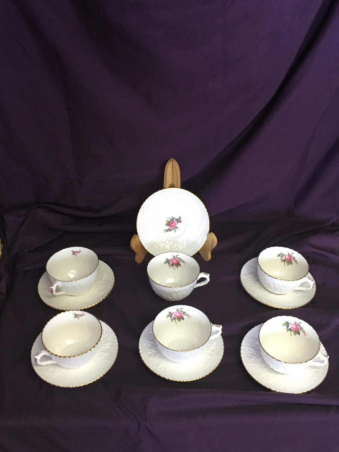 Vintage Spode Bone China Cups and Saucers (6) in Total Spode’s Bridal ...