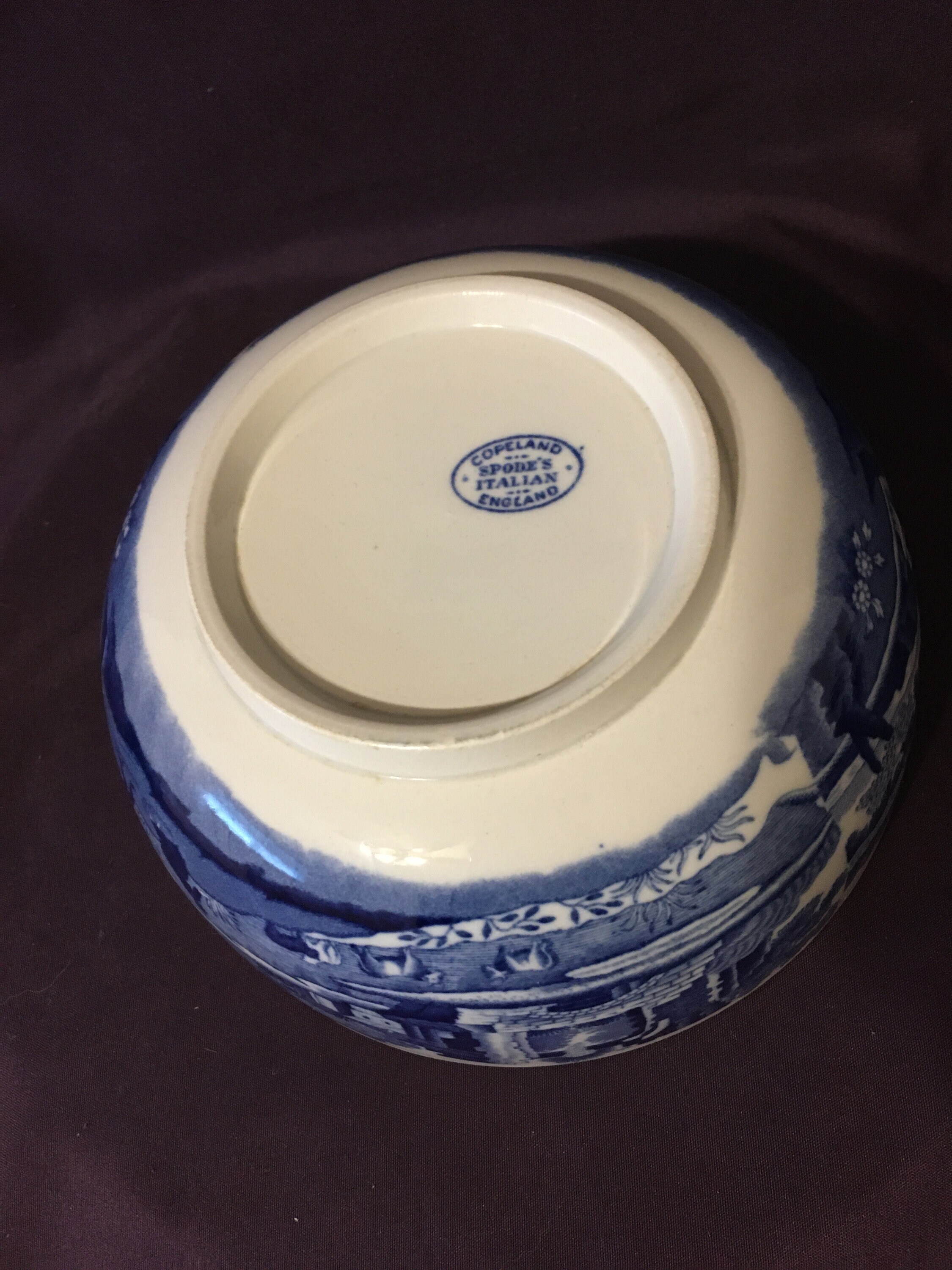 Spode Blue Italian Bowl Spodes Copeland Italian Blue Bowl 6 3/4 in ...