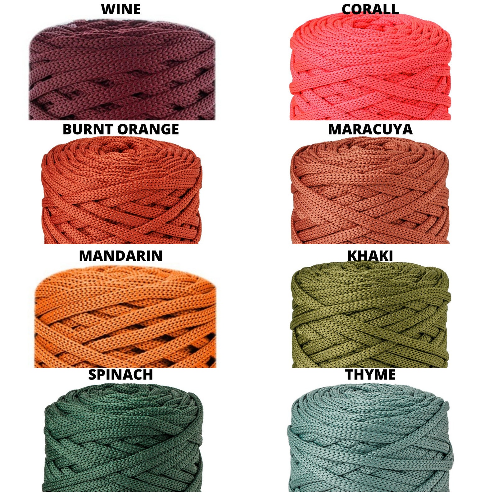 Crochet 5 Mm Cord, Macrame Poly Rope for Crochet and Knitting Baskets ...