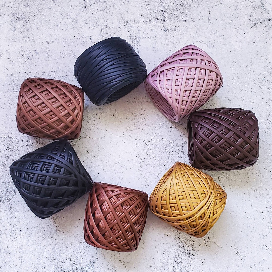 Leather Looking Yarn, Fabric Yarn, T-shirt Yarn for Bag and Basket ...