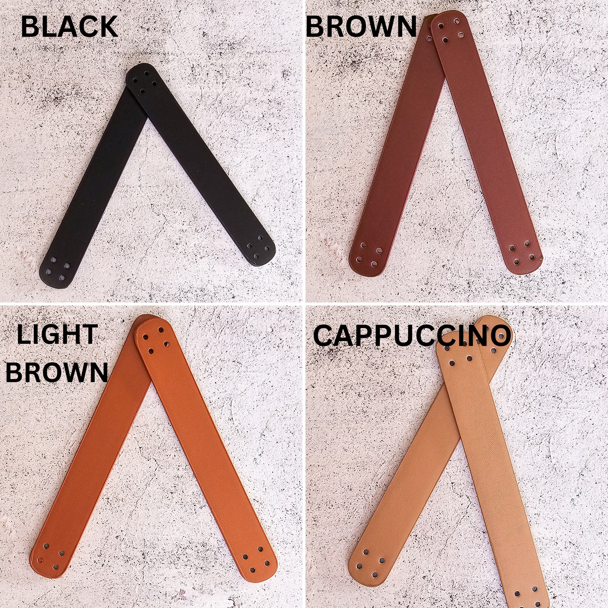 Leather Handles for Baskets, Sew in Straps for Crochet Baskets. Crochet ...