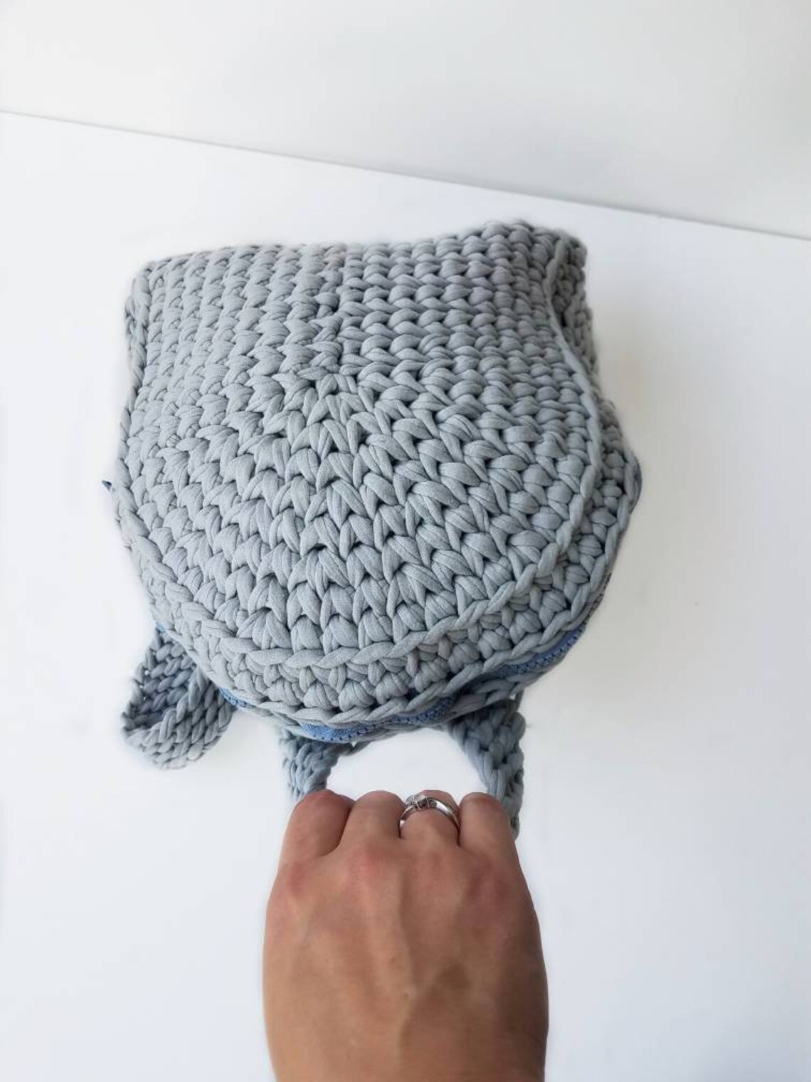 Mini Backpack Crochet Pattern Tshirt Yarn Crochet Bag - Etsy