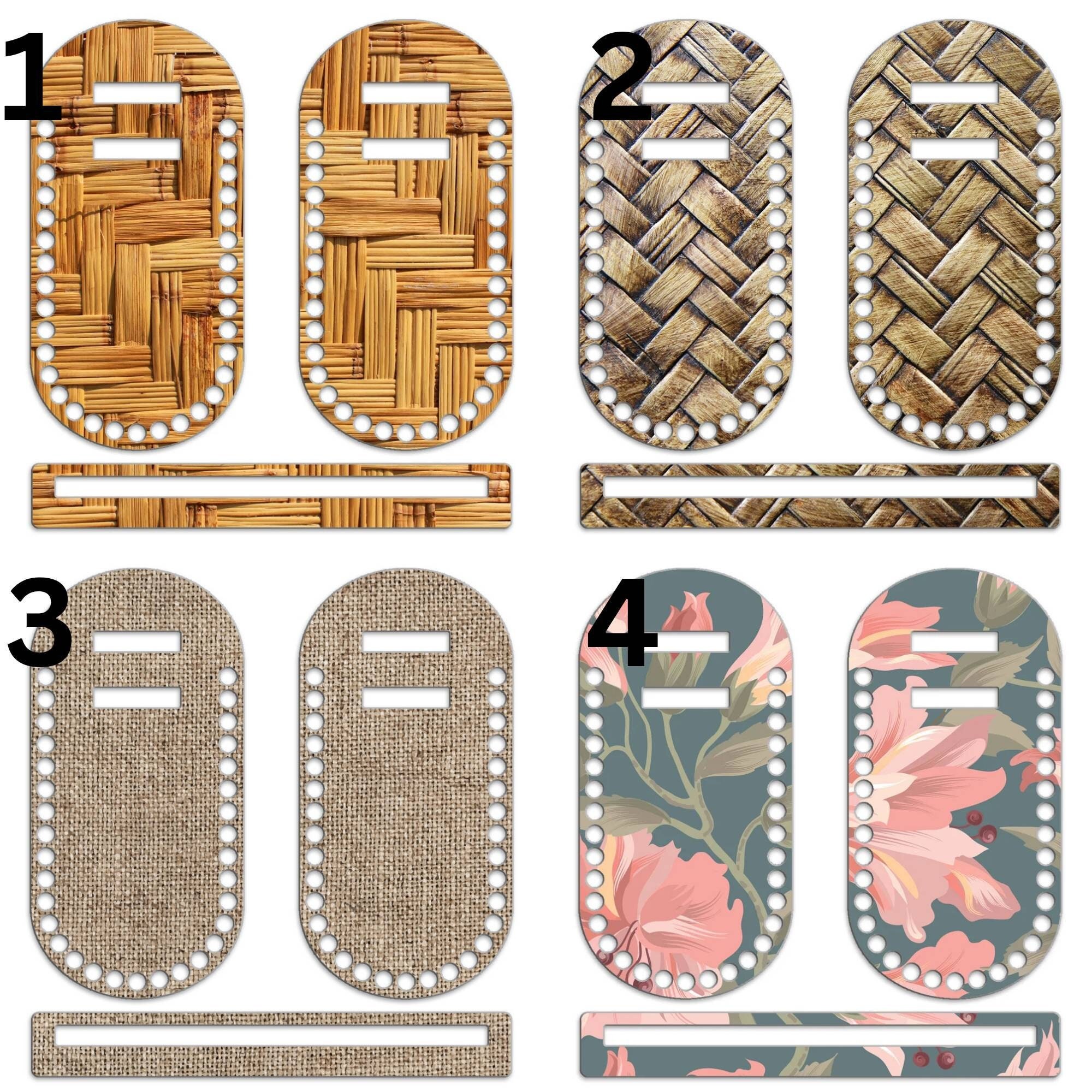 Crochet Bag Kit Base With Holes, Purse Crochet DIY Blanks for ...