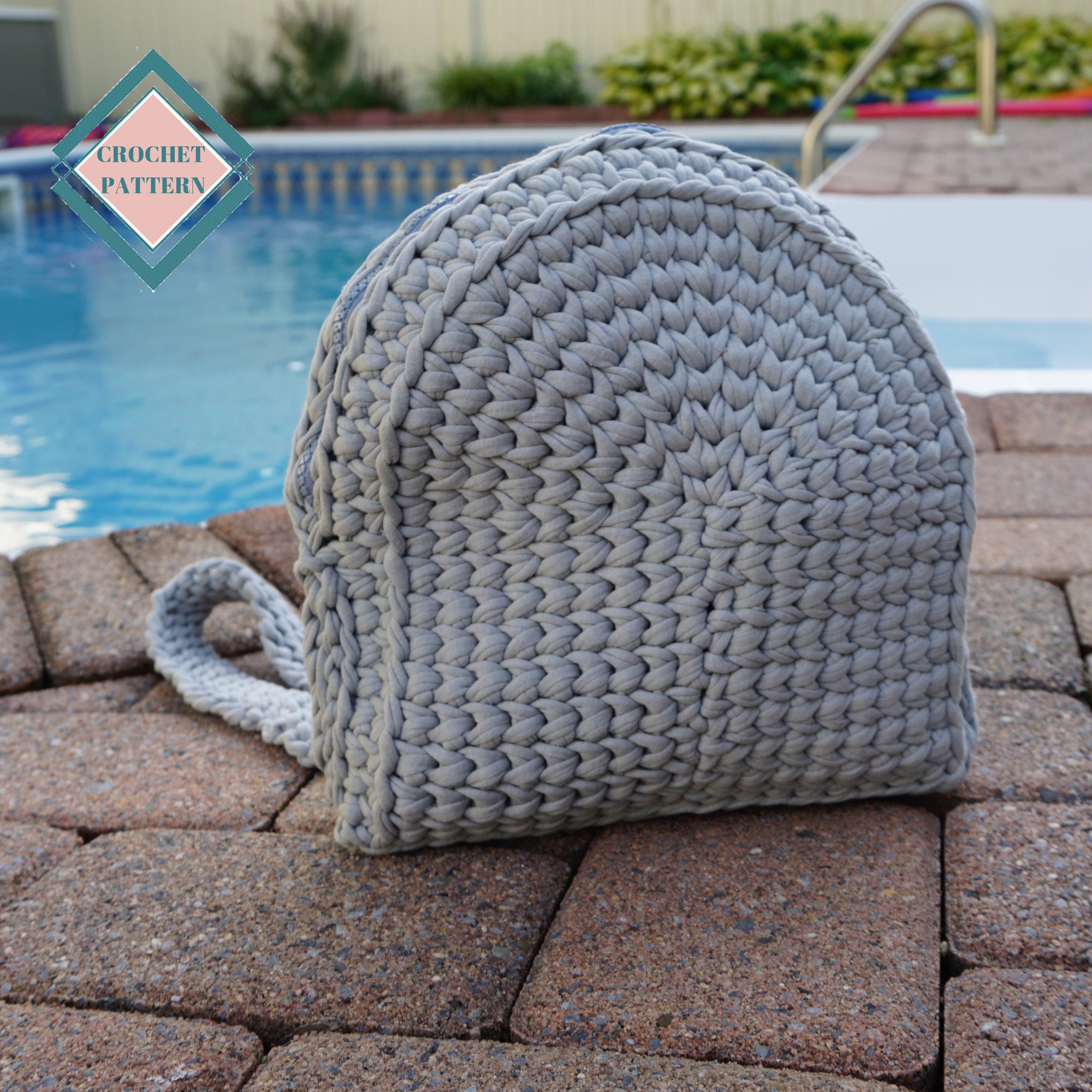 Mini Backpack Crochet Pattern Tshirt Yarn Crochet Bag | Etsy