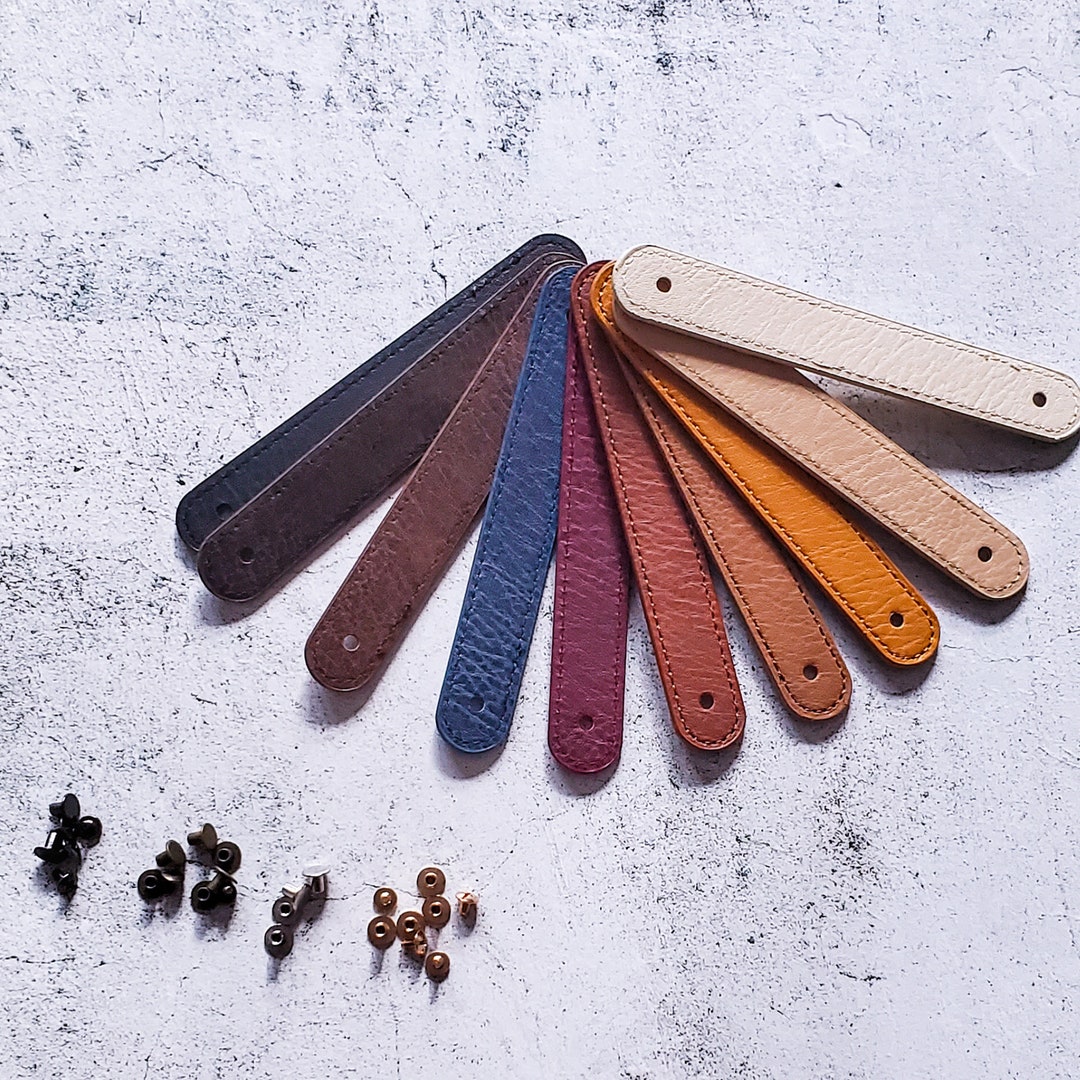 Leather Handles for Baskets, Straps for Crochet Baskets With Screw ...