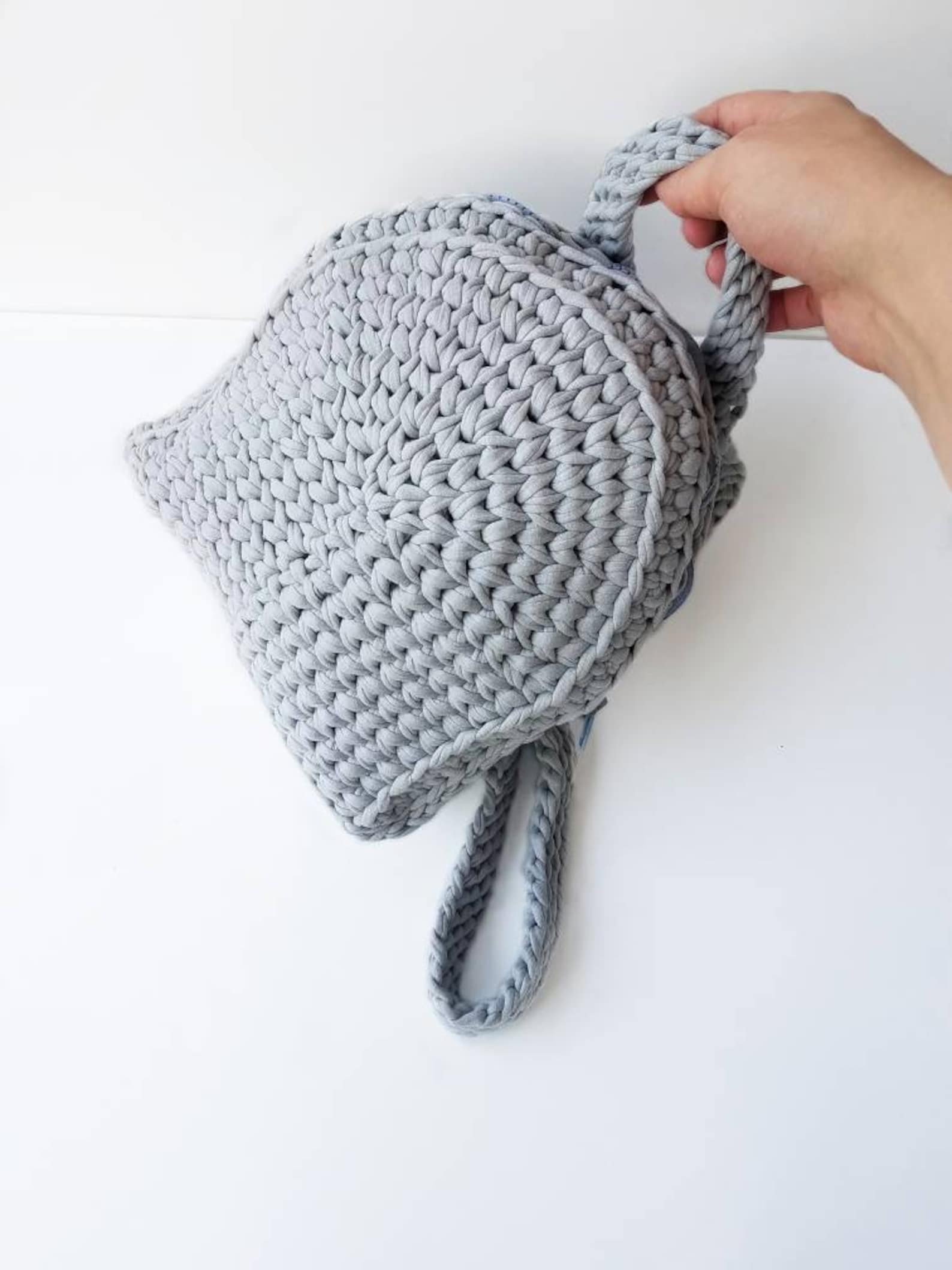 Mini Backpack Crochet Pattern Tshirt Yarn Crochet Bag - Etsy