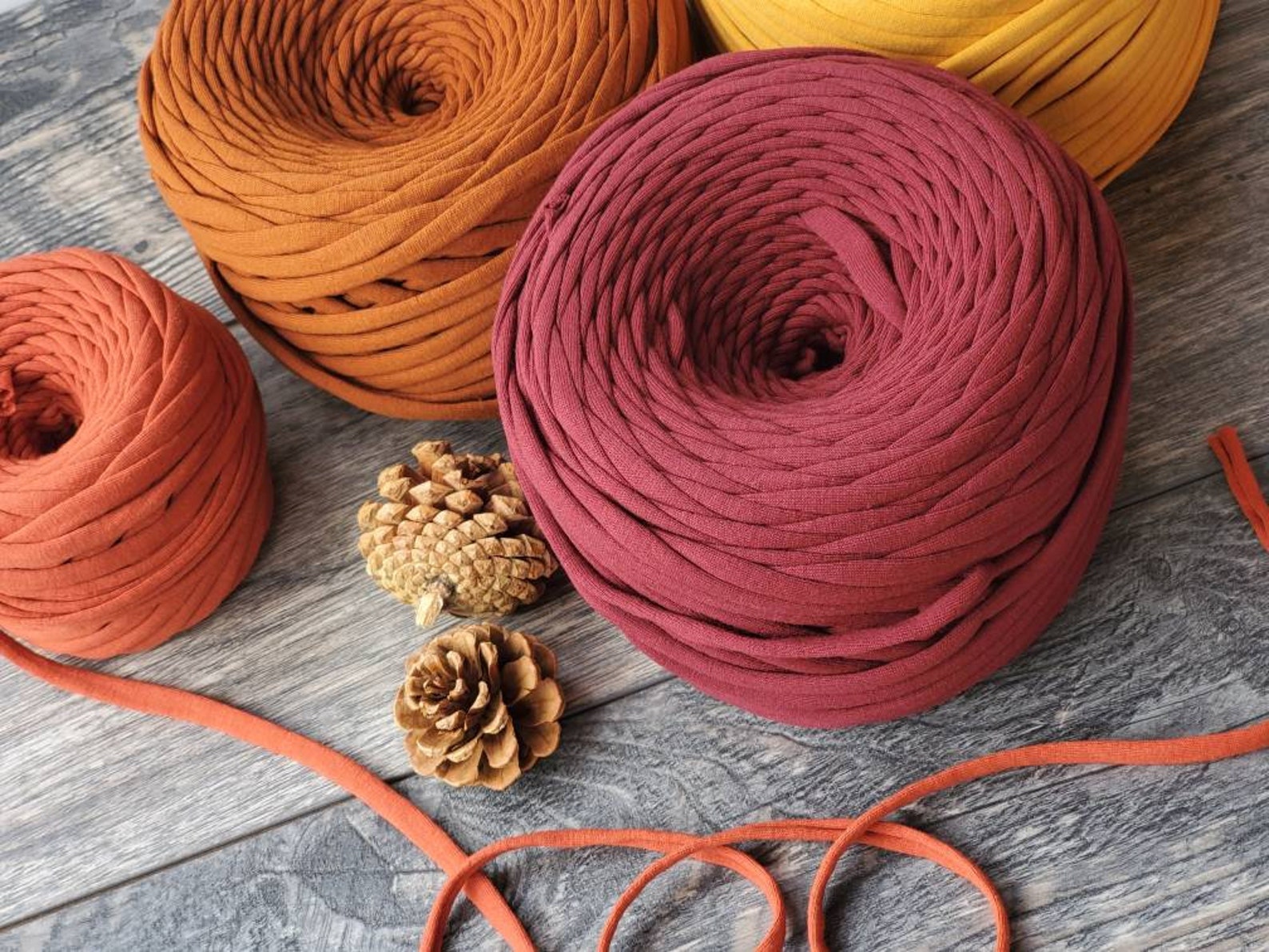 T-shirt Yarn Fabric Yarn Spaghetti Yarn T-shirt Yarn | Etsy