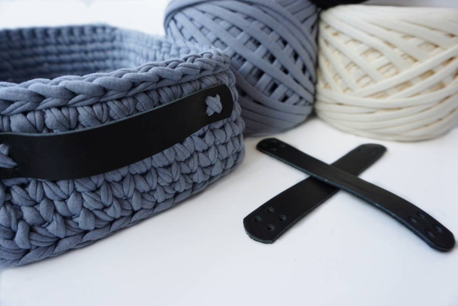 Crochet Basket With Handles Kit Basket Pattern Crochet Bowl | Etsy