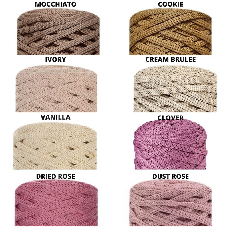 Crochet 5 Mm Cord Macrame Poly Rope for Crochet and Knitting - Etsy