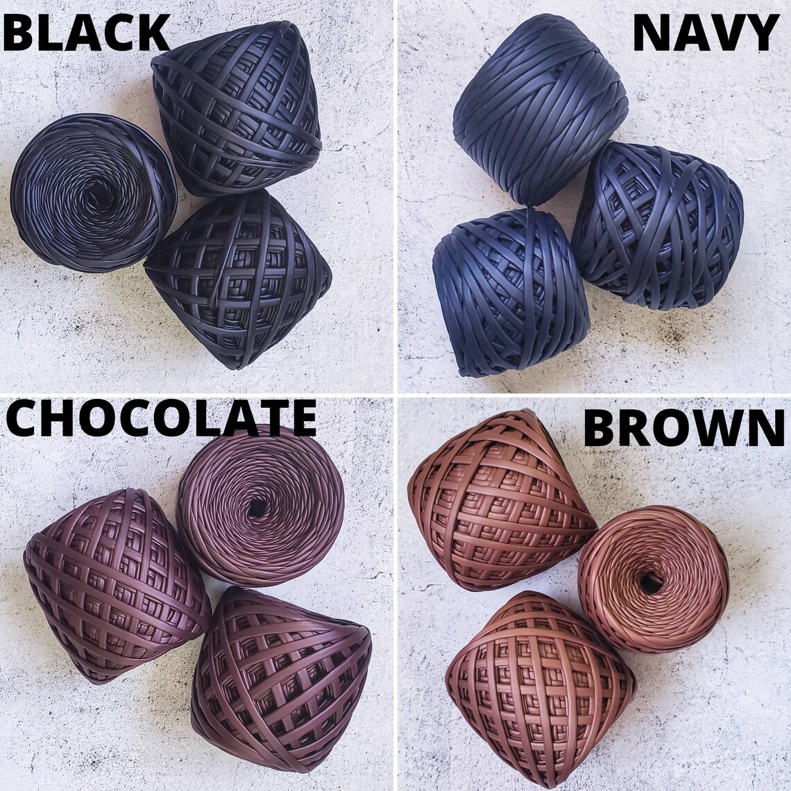 Leather Looking Yarn Fabric Yarn T-shirt Yarn for Bag and - Etsy