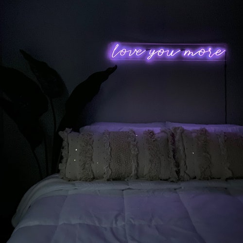 LED Neon Sign Amore Custom Neon Sign Neon Sign Custom | Etsy