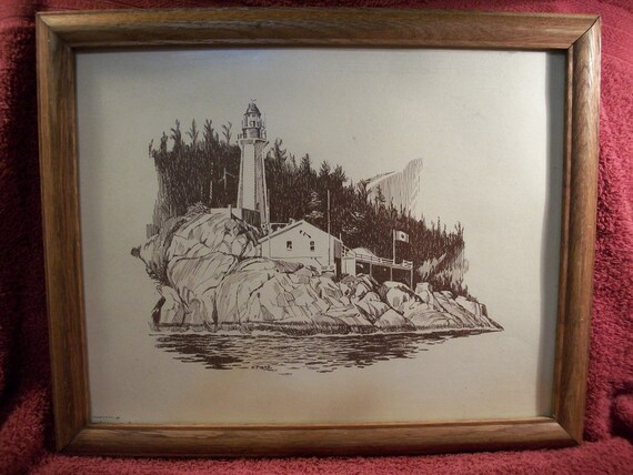 Point Atkinson Lighthouse Sketch Drawing/ Print. 11 - Etsy