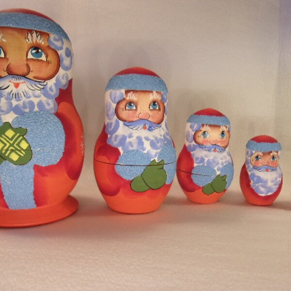 Santa Nesting Dolls - Etsy