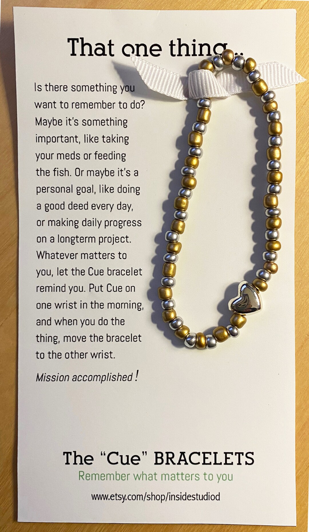 Remember That ONE Thing | Good Intention | Accountability Bracelet | to ...
