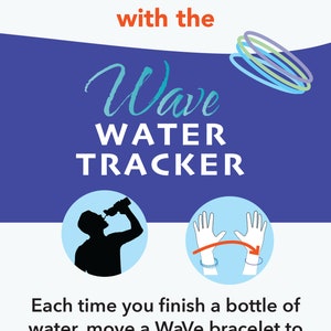 Water Tracker Bracelets | Set of 4, 5 or 6 | Drink More Water ...