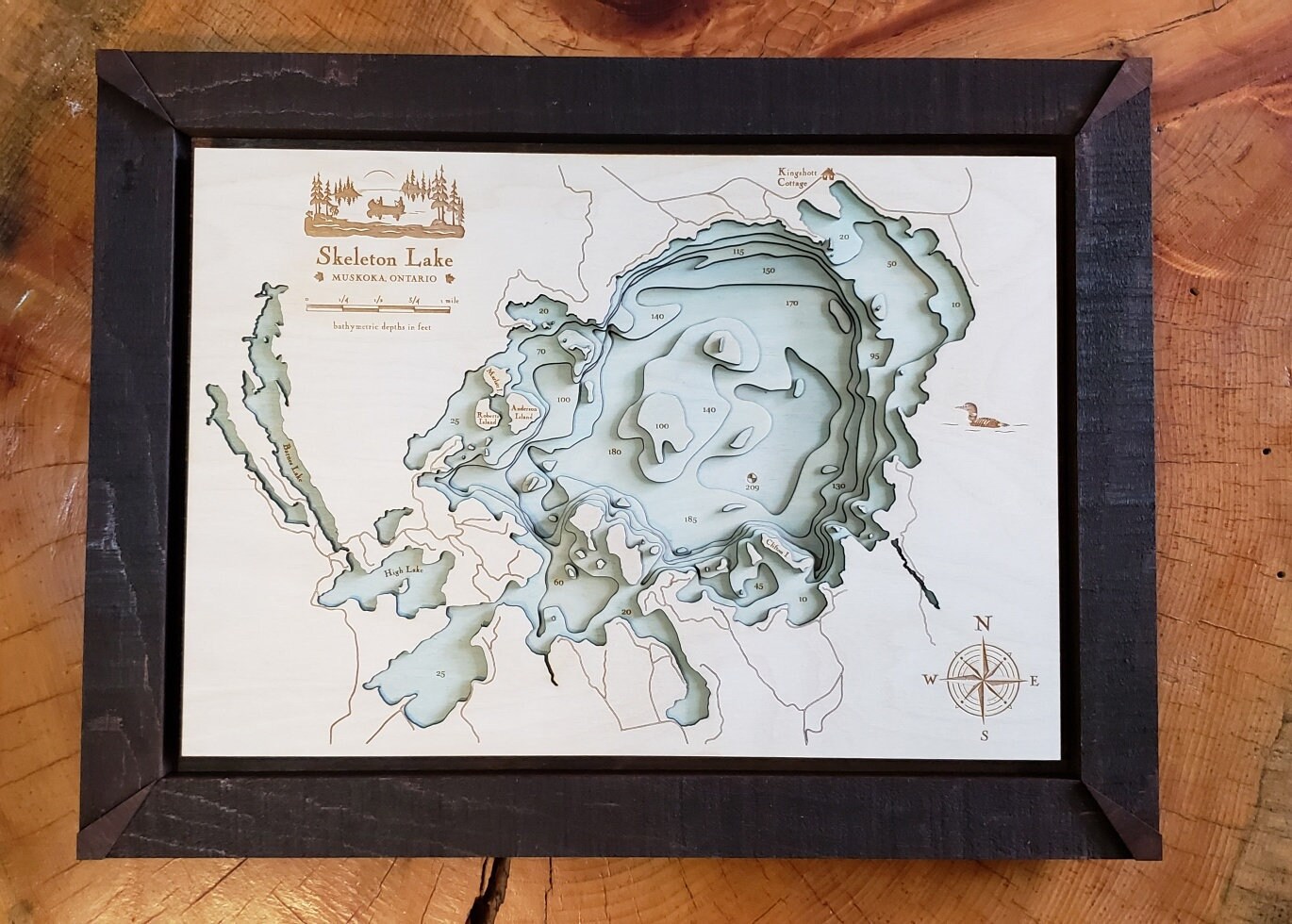 Custom 3D Lake or Ocean Maps 15" X 20" - Etsy