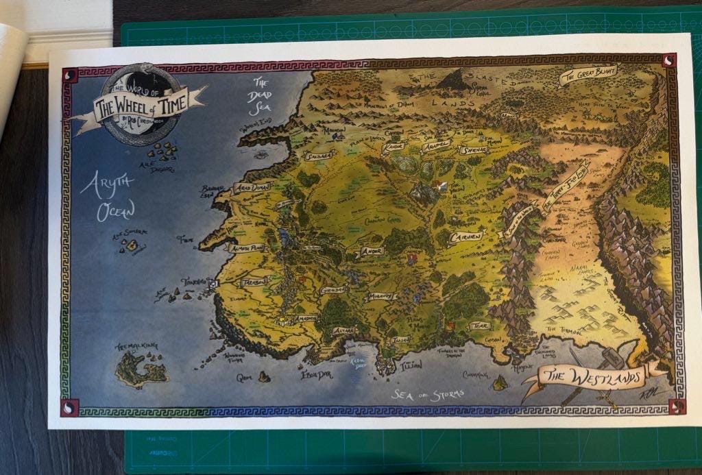 Fully Illustrated, Detailed Map of the Westlands, Inspired by the Wheel ...
