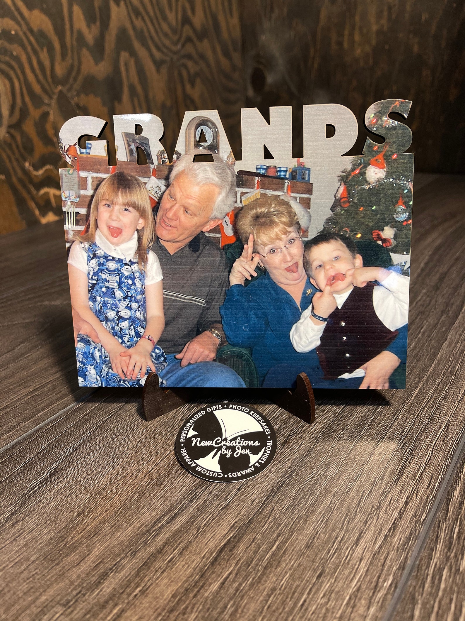 Caption Photo Frame With Custom Word - Etsy