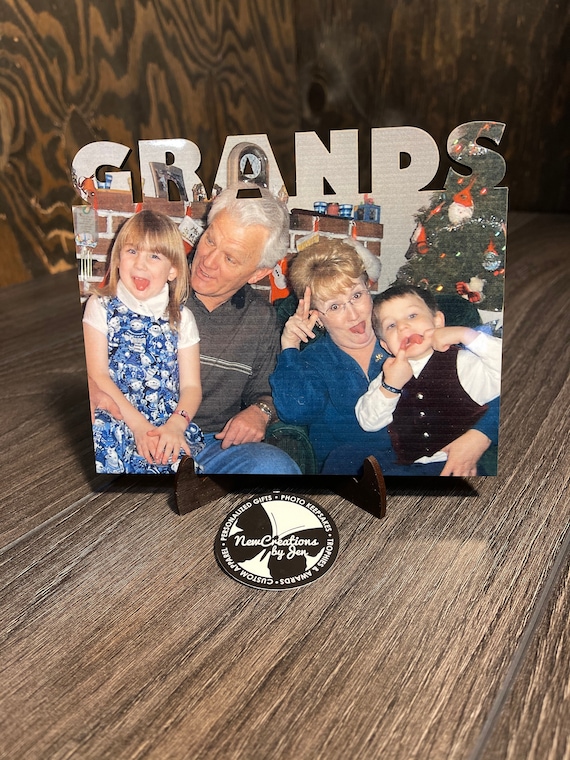 Caption Photo Frame With Custom Word | Etsy