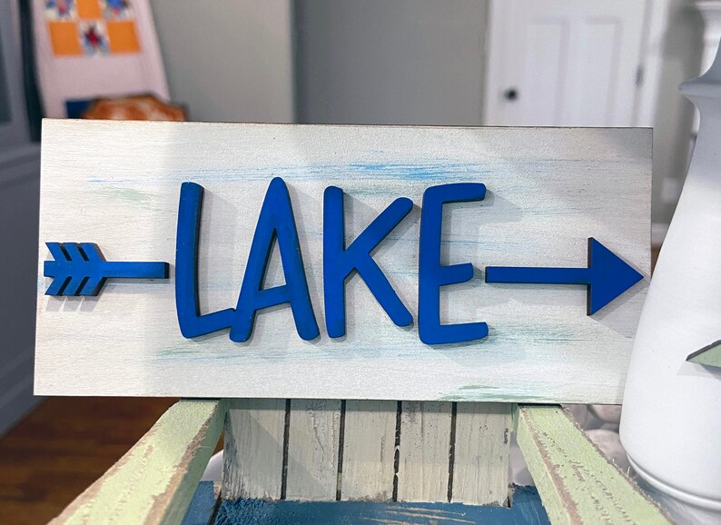 DIY Lake House Themed Tiered Tray Decor Kit Bundle - Multiple Paint ...