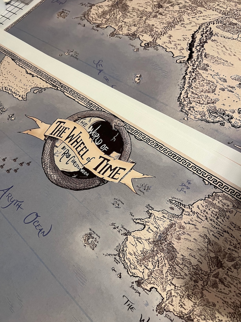 Wheel of Time Map by Rob Christianson SMALL 22x9 - Etsy
