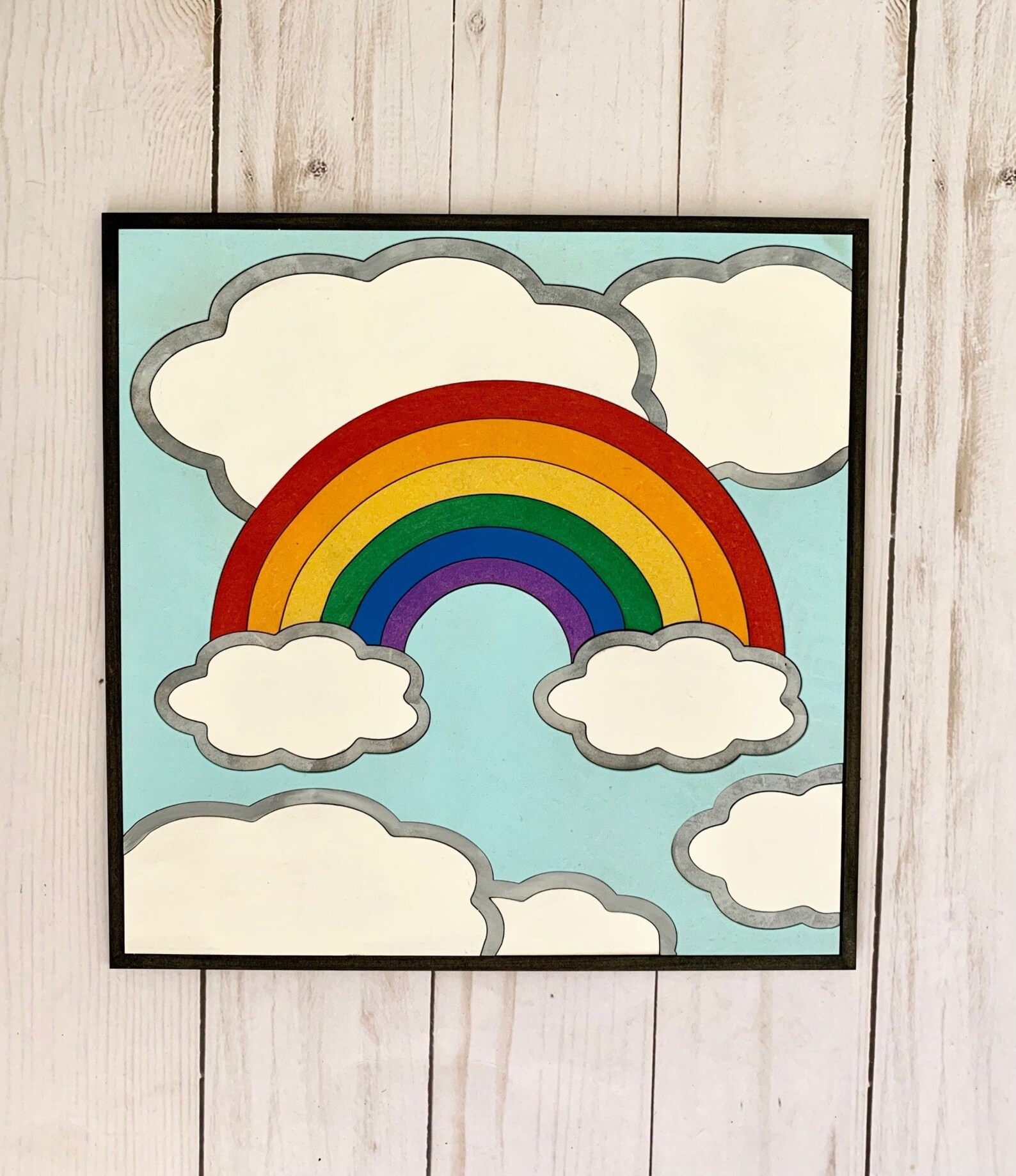 DIY Rainbow Puzzle Complete Paint Kit Three 9 Options - Etsy