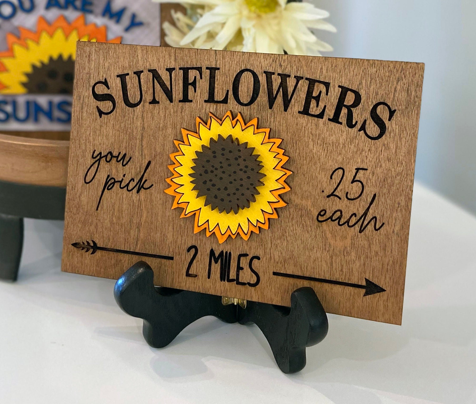 Sunflowers Themed Tiered Tray Decor Kit Bundle Multiple - Etsy