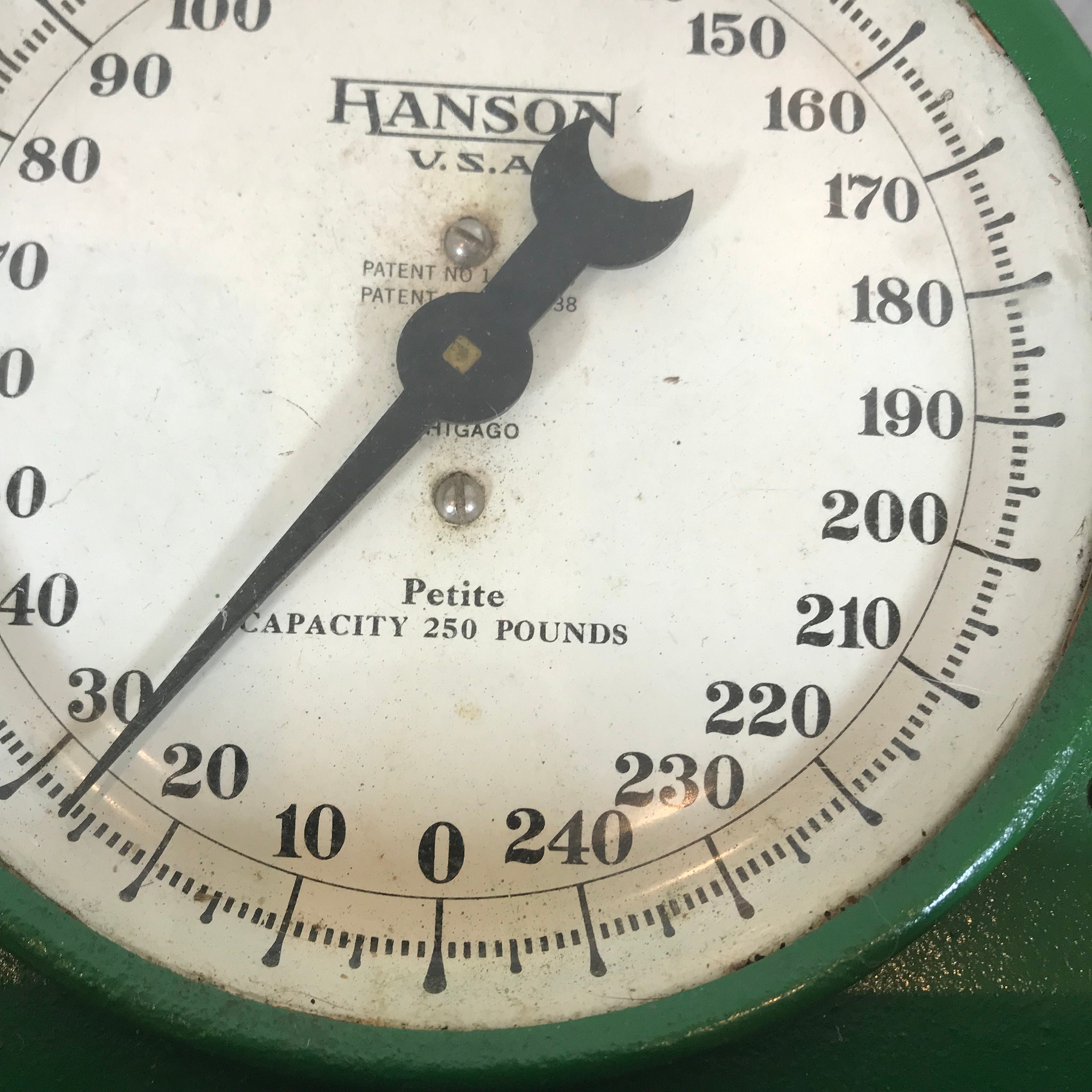 Vintage Weighing Scale Hanson Scale Co Made in USA Chicago Working ...