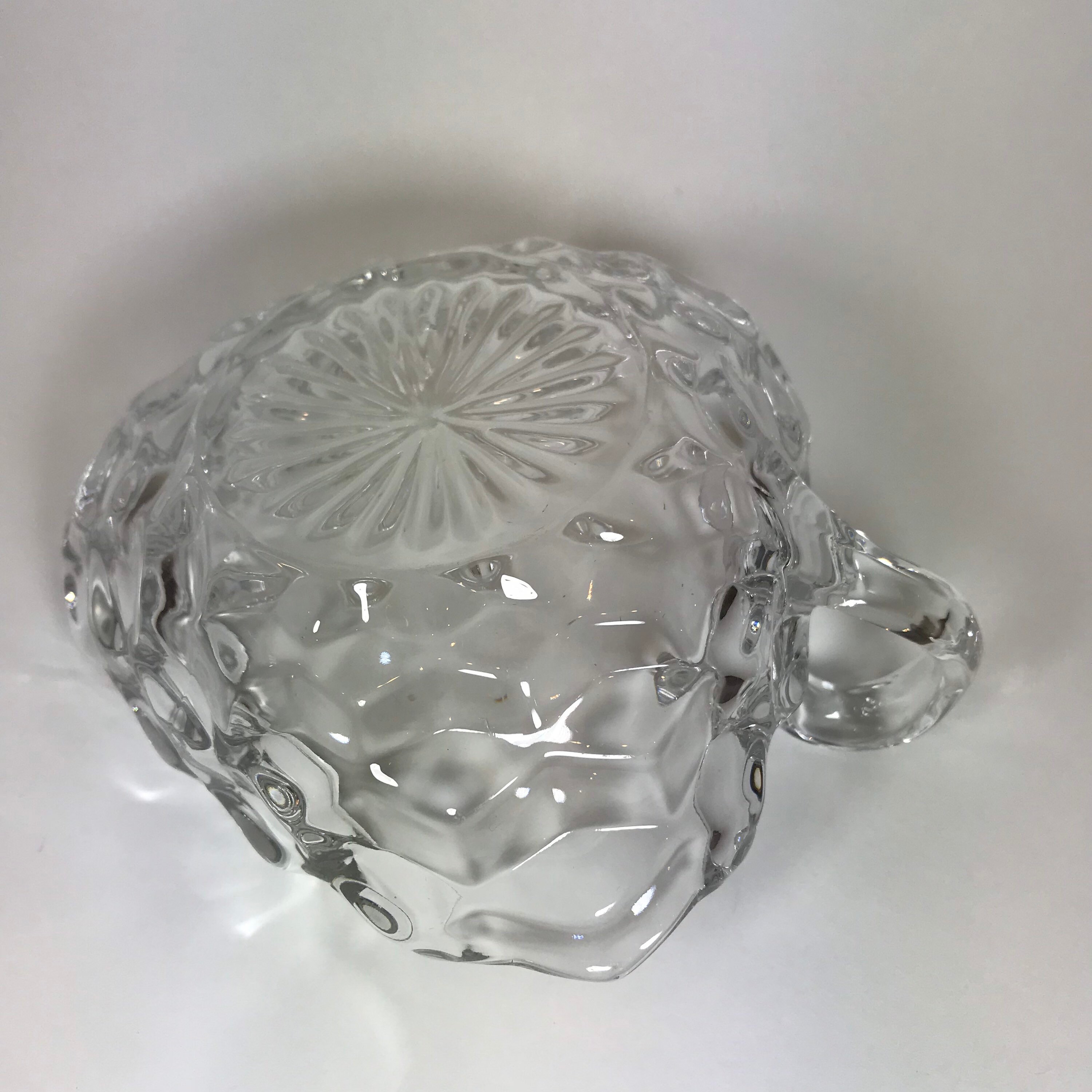 Vintage Clear Glass Sauce Pitcher Creamer Water Condiment Gravy Server ...