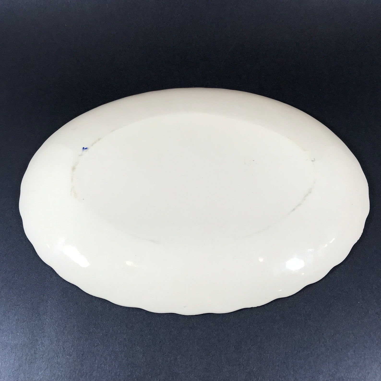 Blue Ridge Southern Potteries Oval Serving Platter Apple Trio Pattern ...