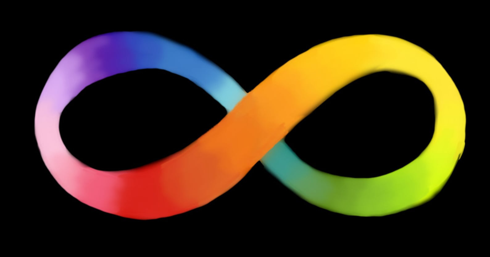 Rainbow Infinity Symbol Clipart Rainbow Infinity Symbol Clip | Etsy