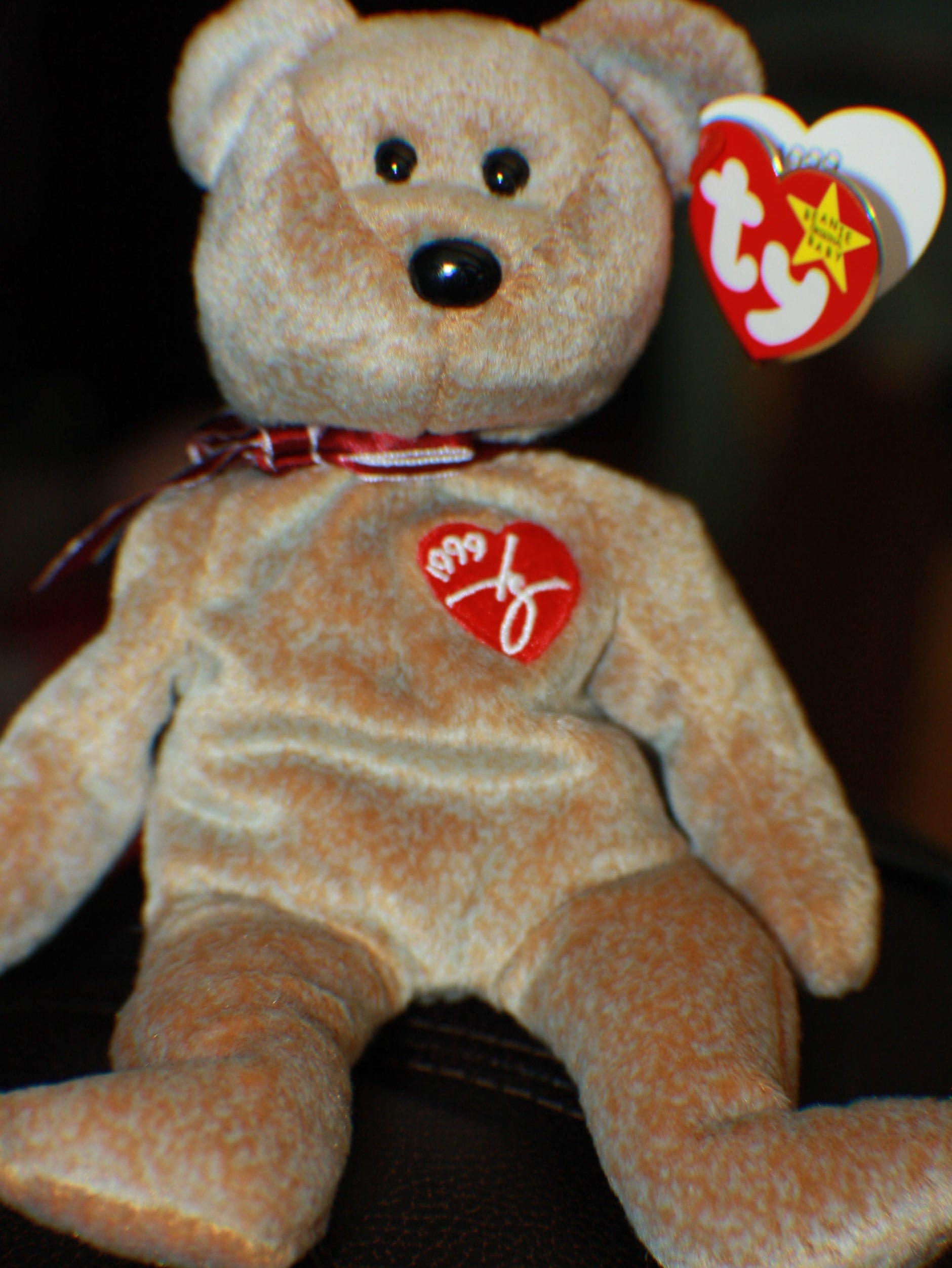 Ty Beanie Baby 1999 SIGNATURE Teddy Bear With Hang Tag-rare-retired #05 ...