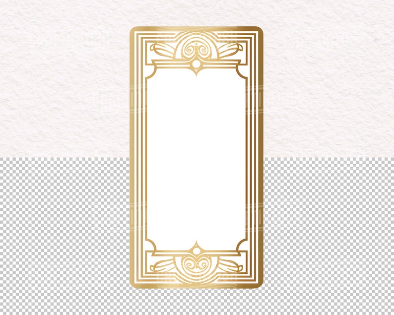 Gold Foil Frames Clipart 10 PNG Digital Graphics Instant Download ...