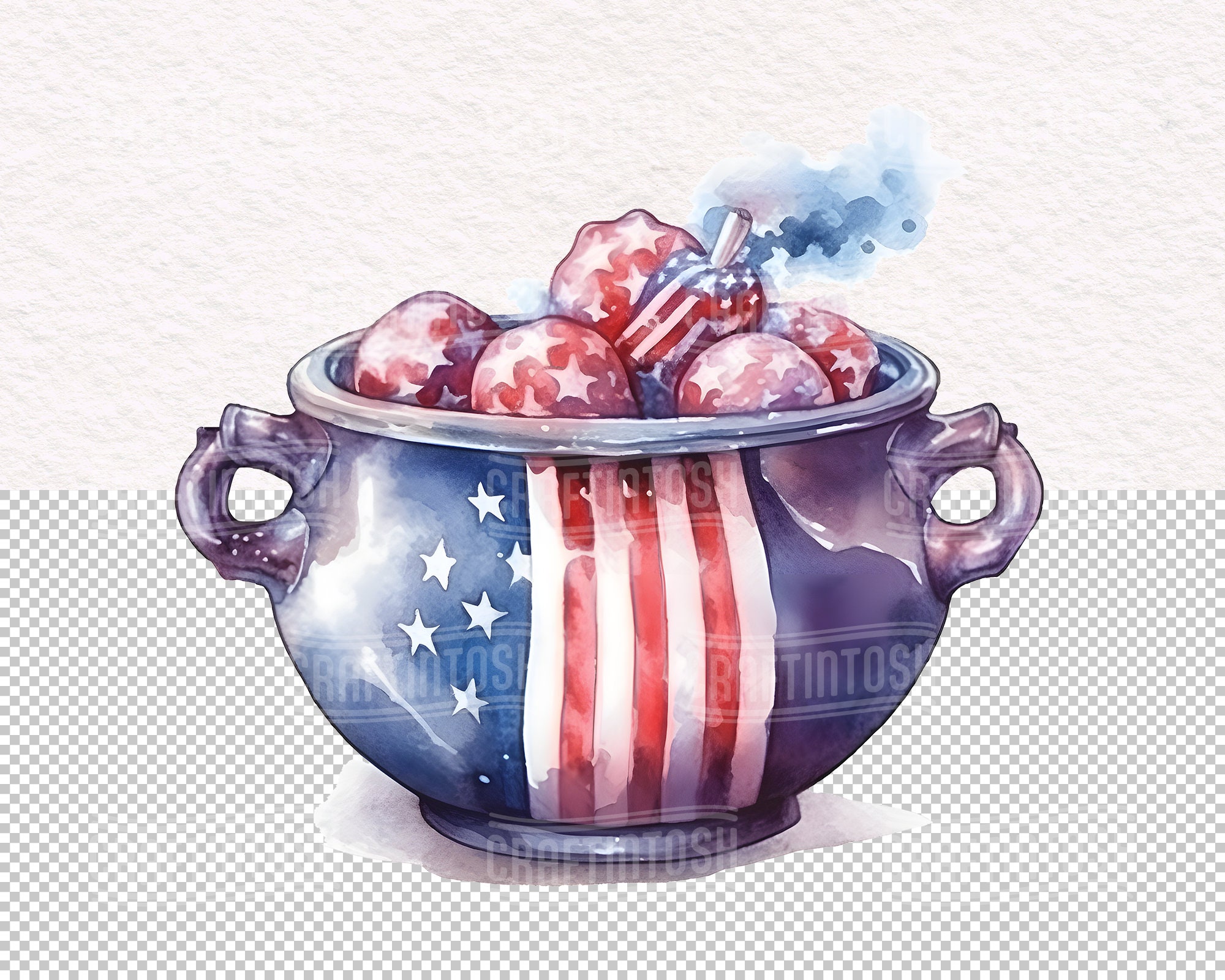 Watercolor Cauldron With Candy Clipart: Halloween Candy Pagan PNG Witch ...